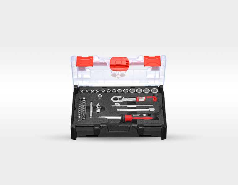 Werkzeug-Set Allround Meister+Werkzeugtrolley | Strauss