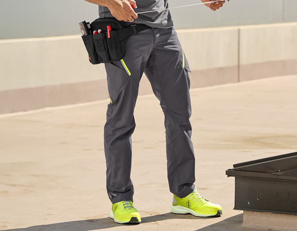 Multipocket-Hose e.s.ambition anthrazit/warngelb | Strauss