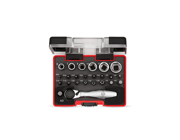 e.s. Bit-Box Color mit Mini-Ratsche | Strauss
