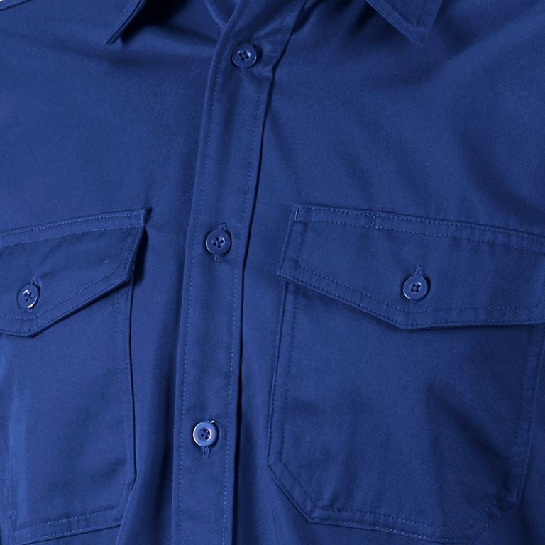 Werkhemden e.s.classic, lange mouw korenblauw | Strauss