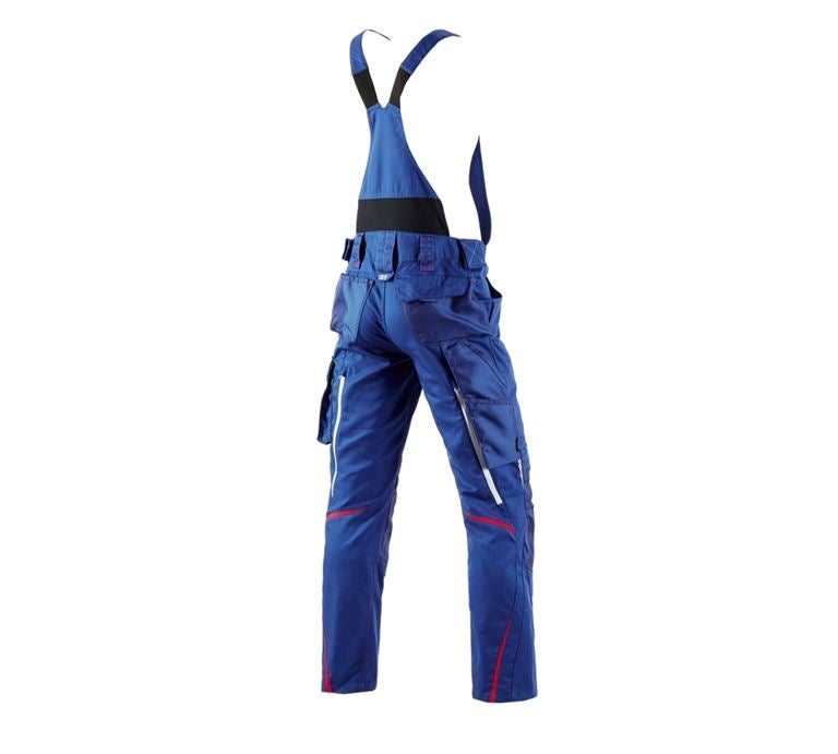 Tuinbroek e.s.motion 2020 korenblauw/vuurrood | Strauss