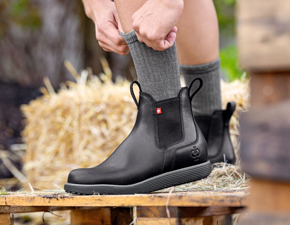 O1 Berufsschuhe e.s. Amarillo mid schwarz | Strauss