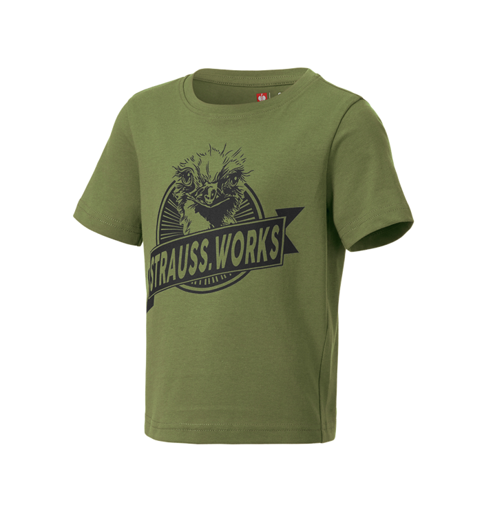 Tričko e.s.iconic works, dětská horská zelená | Strauss