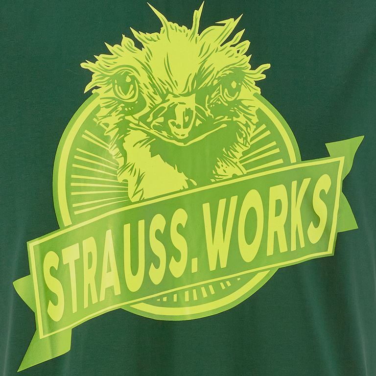 e.s. T-Shirt strauss works grün | Strauss