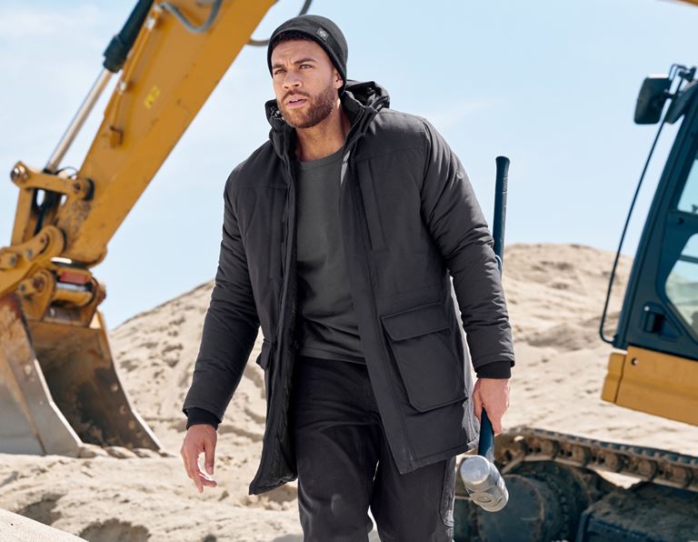 Parka e.s.iconic schwarz | Strauss