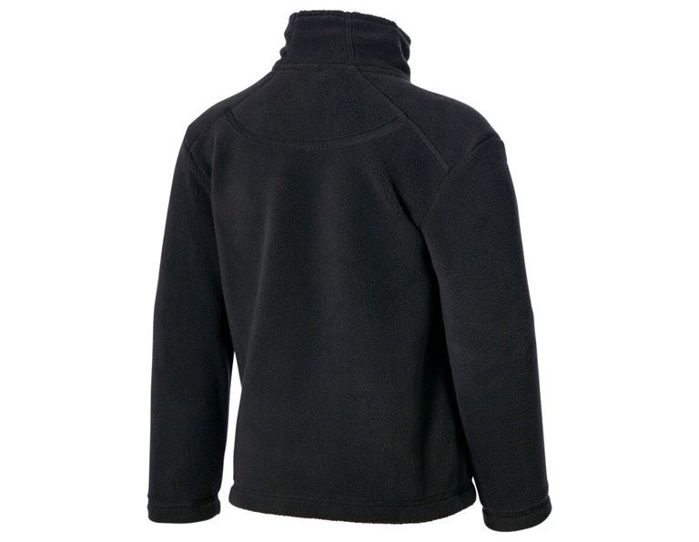 FCB FLEECE JACKET KIDS black/straussred | Strauss