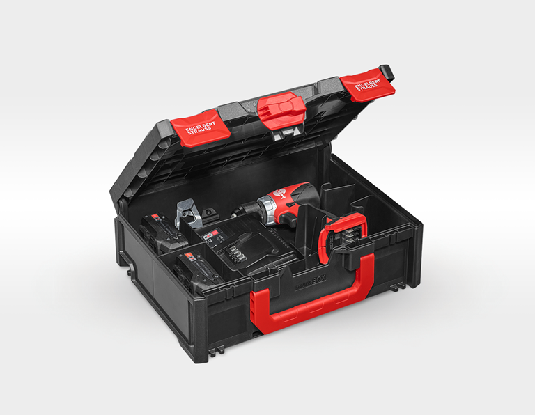 18,0 V Akku-Bohrschrauber S + Power tool holder | Strauss