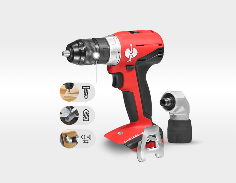 18V Perc.vis. multiple batterie M+Power tool hold. | Strauss