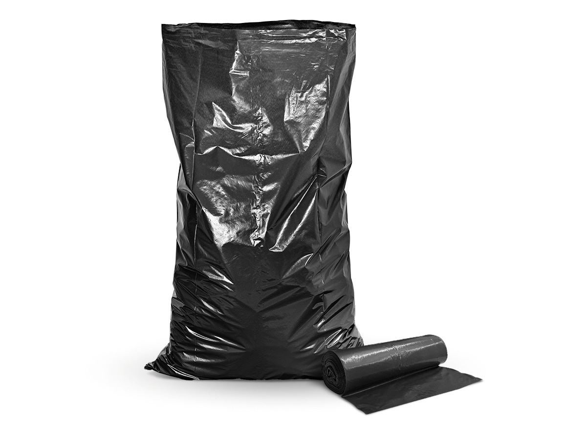 25x Volume Waste Sacks, 120l, 60 mμ black | Strauss