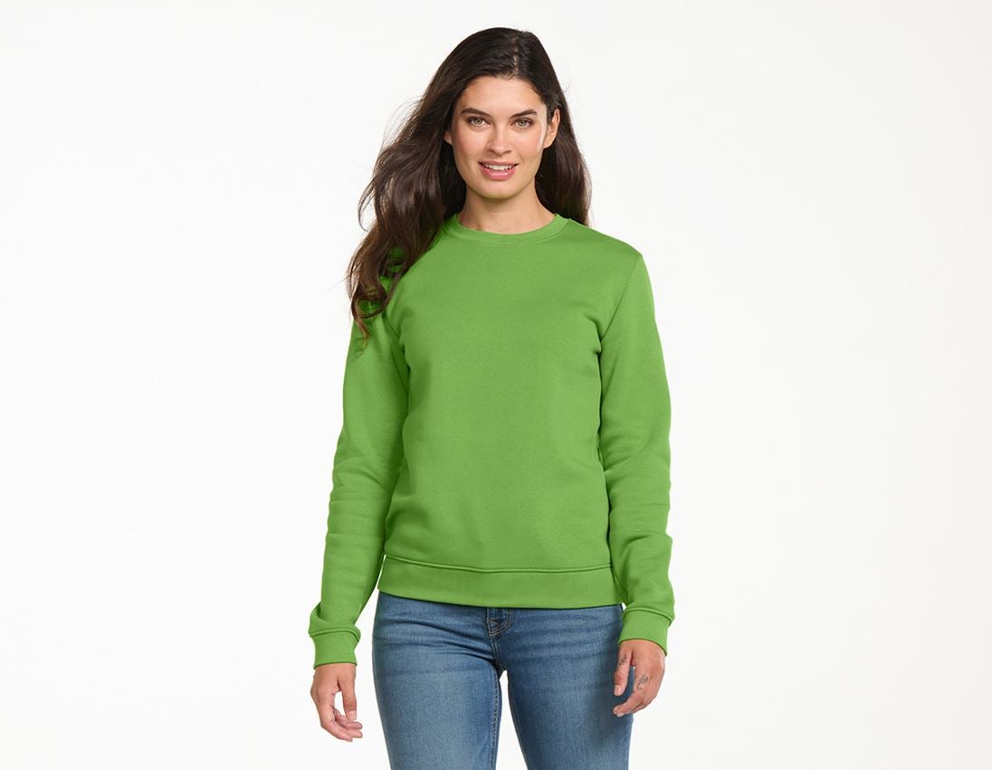 e.s. Sweatshirt poly cotton, ladies' seagreen | Strauss