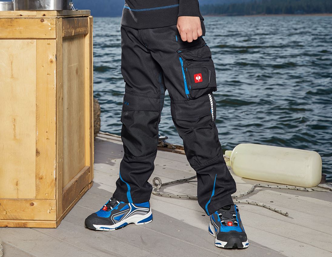 Bundhose e.s.motion 2020, Kinder graphit/enzianblau | Strauss