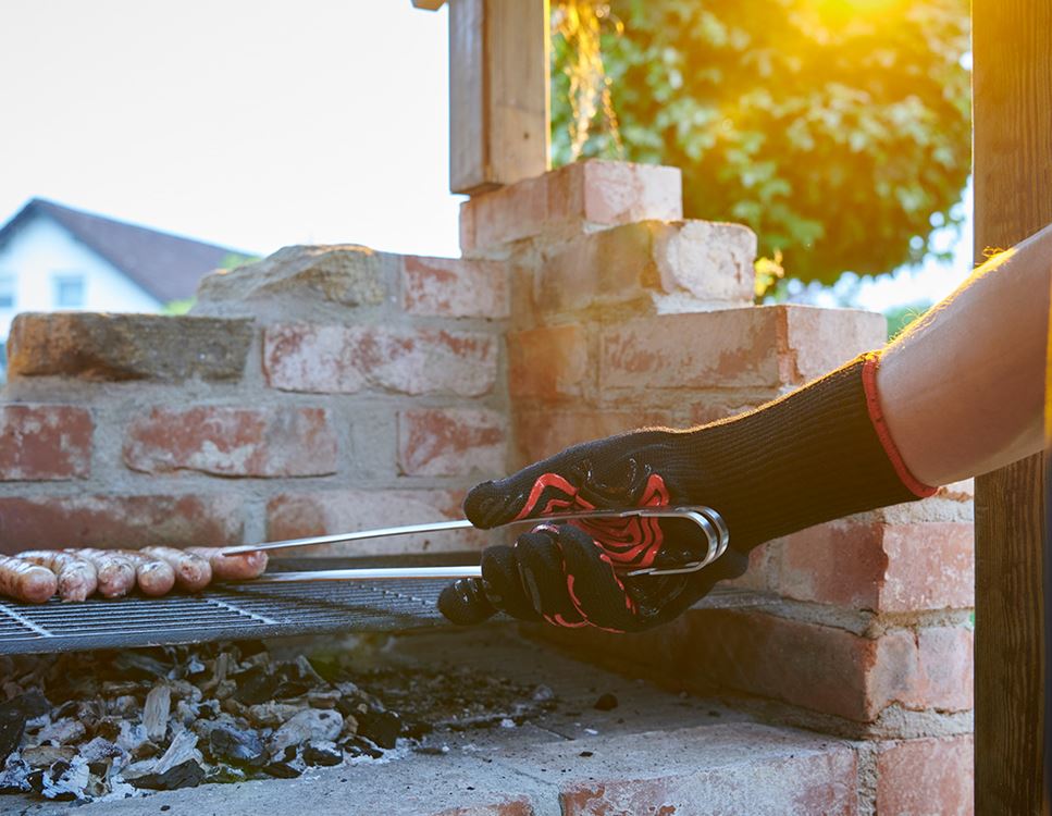 e.s. Hitze-Handschuhe Heat-Expert II schwarz/rot | Strauss