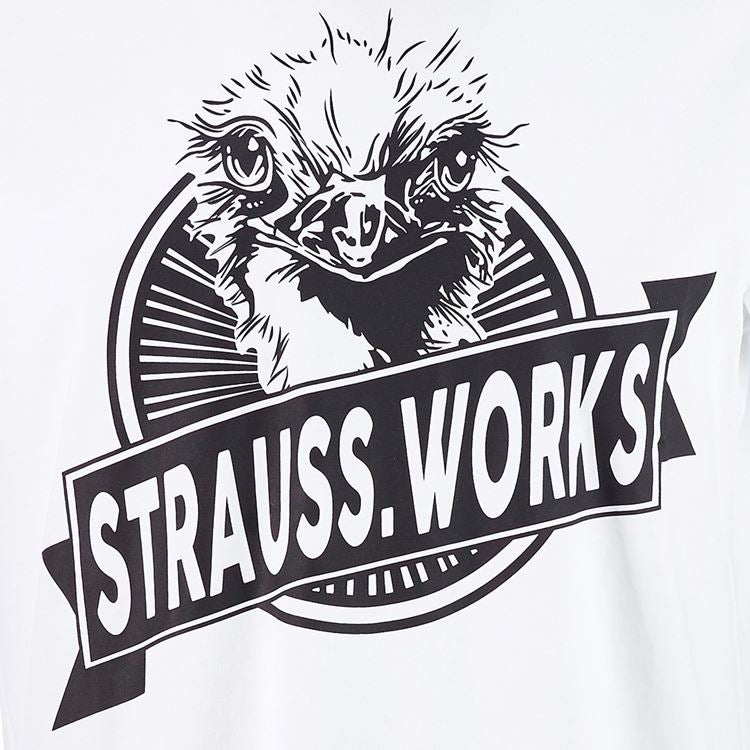 e.s. T-Shirt strauss works weiß | Strauss