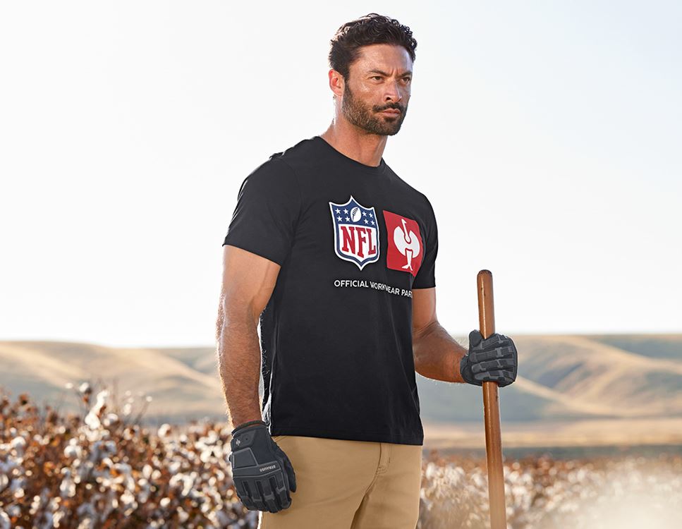 NFL T-Shirt cotton schwarz | Strauss
