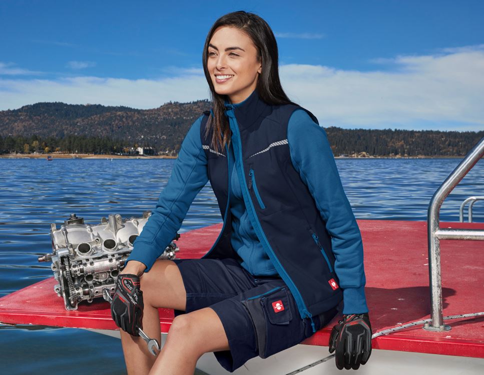 Softshell Weste e.s.motion 2020, Damen dunkelblau/atoll | Strauss