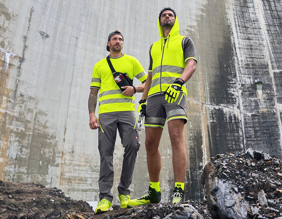 Multipocket-Hose e.s.ambition anthrazit/warngelb | Strauss