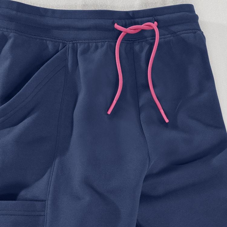 Sweat Short light e.s.trail, Damen tiefblau/tarapink | Strauss