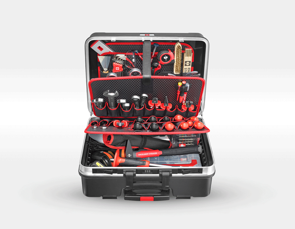 Werkzeug-Set Allround Meister+Werkzeugtrolley | Strauss