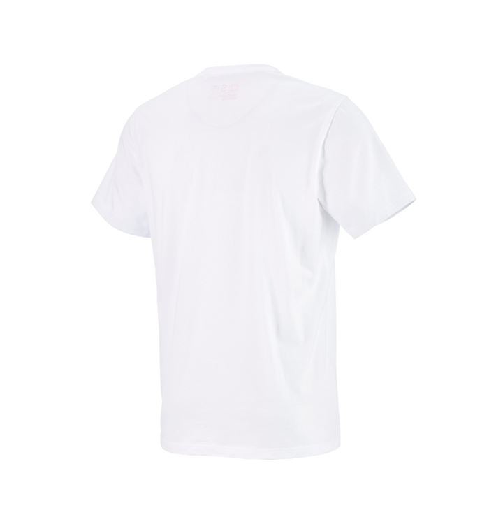 e.s. T-Shirt strauss works weiß | Strauss