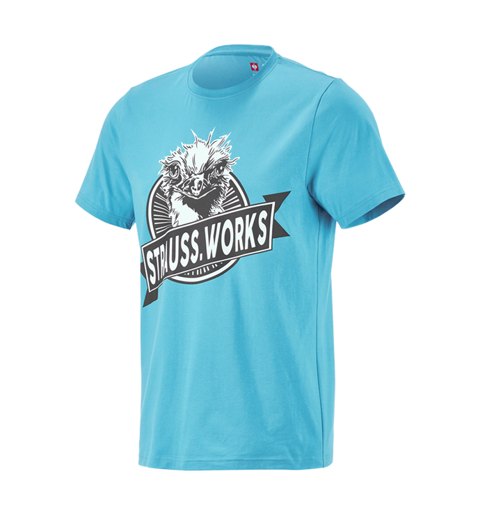 e.s. T-Shirt strauss works lapistürkis | Strauss