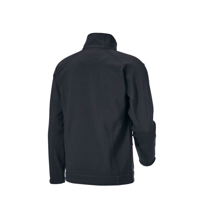 FCB WORK SOFTSHELL JACKET black/straussred | Strauss