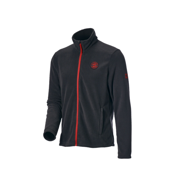 FCB FLEECE JACKET black/straussred | Strauss