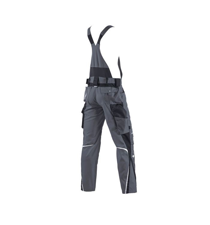 Latzhose e.s.motion Winter grau/schwarz | Strauss