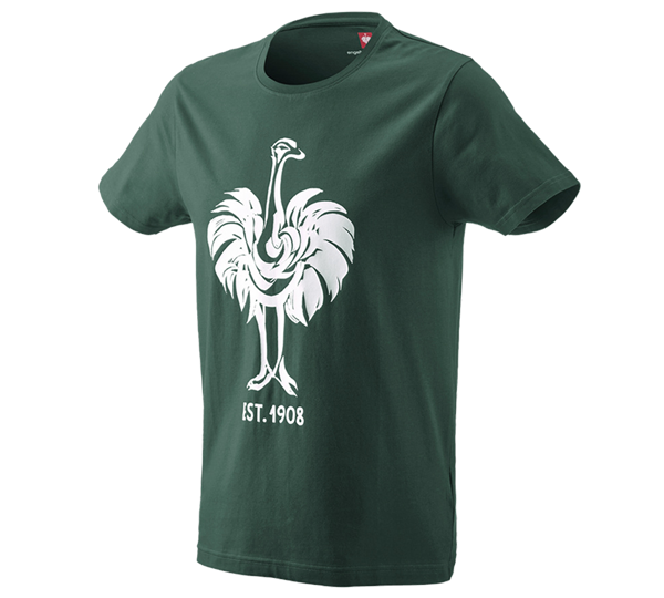 e.s. T-shirt 1908 green/white | Strauss