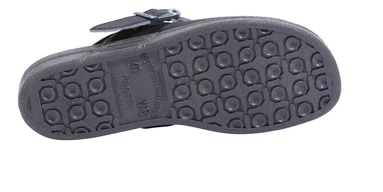 ABEBA OB Pantoufles Tonga noir | Strauss