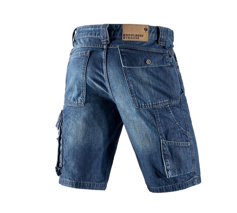 e.s. Worker-Jeans-Short darkwashed | Strauss