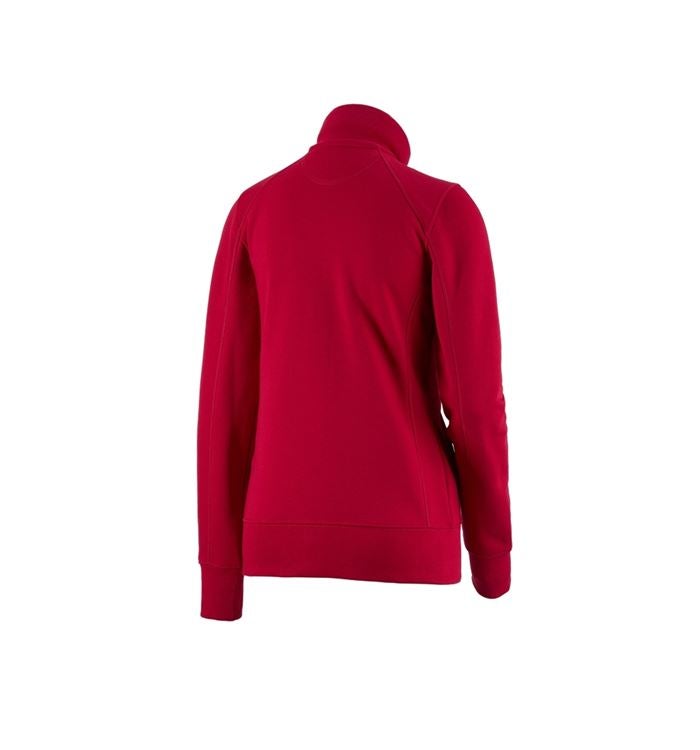 e.s. Veste sweat poly cotton, femmes rouge vif | Strauss