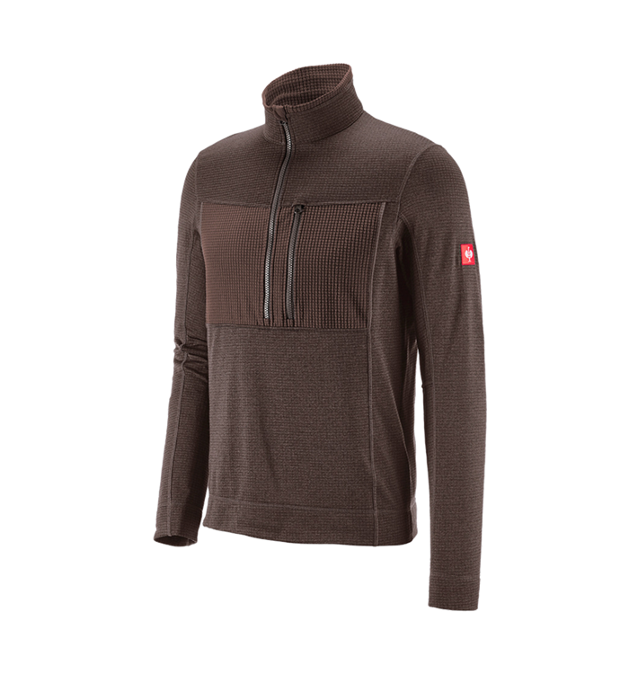 Pull camionneur climacell e.s.dynashield marron mélange | Strauss