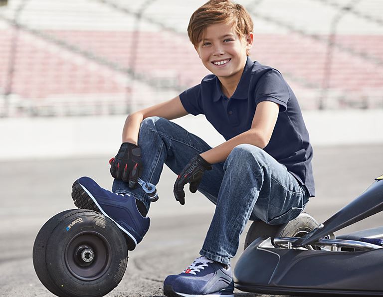 e.s. Polo shirt cotton stretch, children's navy | Strauss