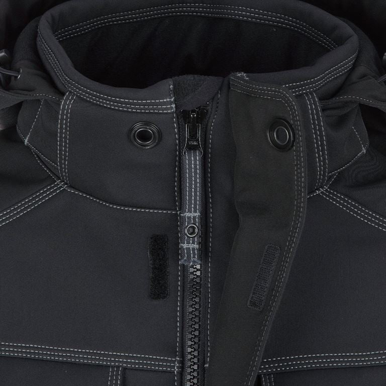 Winter softshell jacket e.s.roughtough black | Strauss