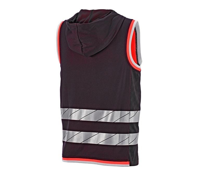 Reflex functional bodywarmer e.s.ambition black/high-vis red | Strauss