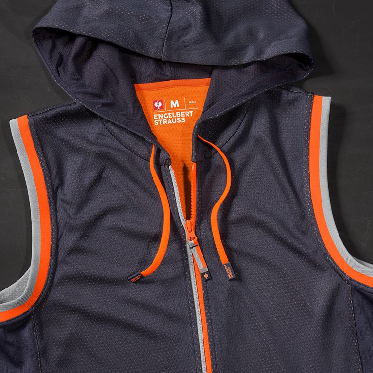 Reflex functional bodywarmer e.s.ambition navy/high-vis orange | Strauss