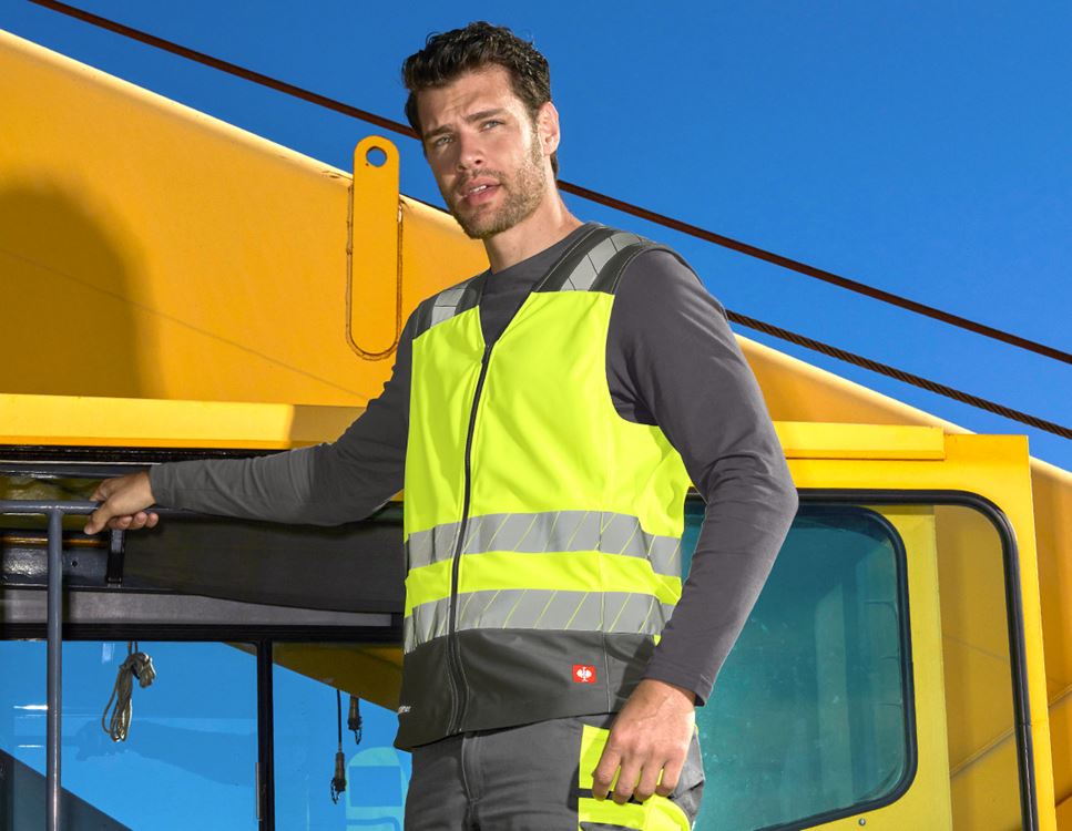 High-vis bodywarmer e.s.motion 24/7 high-vis yellow/anthracite | Strauss
