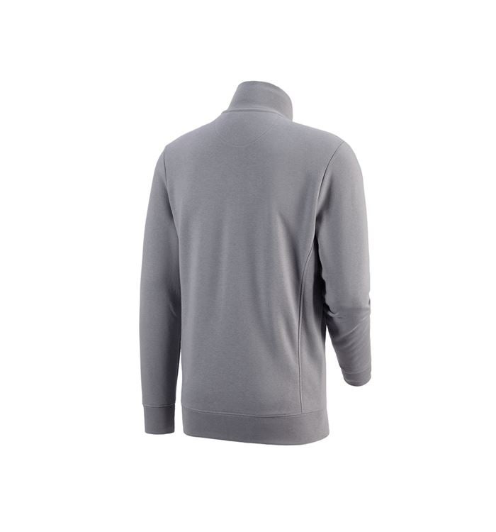 e.s. Sweat jacket poly cotton platinum | Strauss