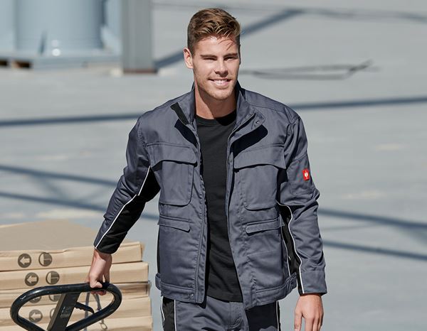 Work jacket e.s.active grey/black | Strauss