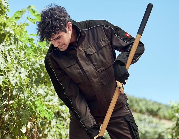 Work jacket e.s.active brown/black | Strauss
