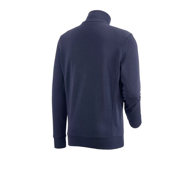 e.s. Sweat jacket poly cotton navy | Strauss