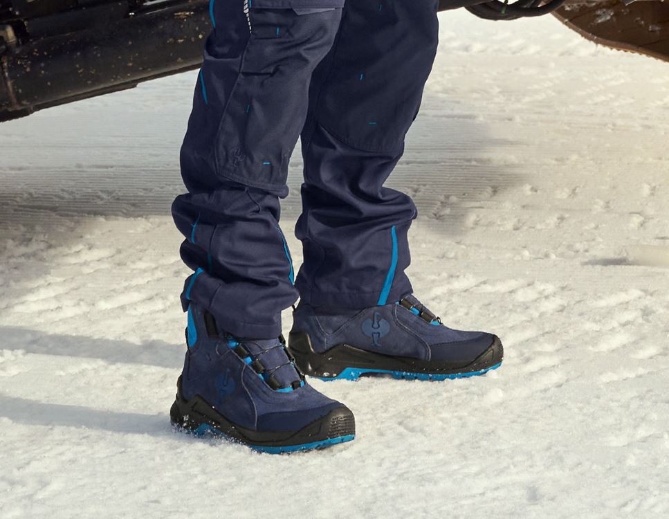 O2 Scarpe da lavoro e.s. Apate II mid blu scuro/atollo | Strauss