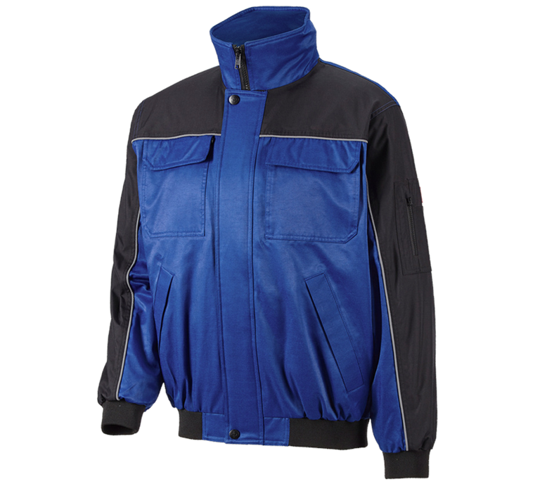 Functionele jack e.s.image korenblauw/zwart | Strauss