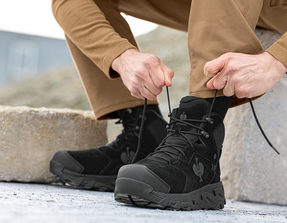 S7S Veiligheidsschoenen e.s. Turin mid zwart | Strauss