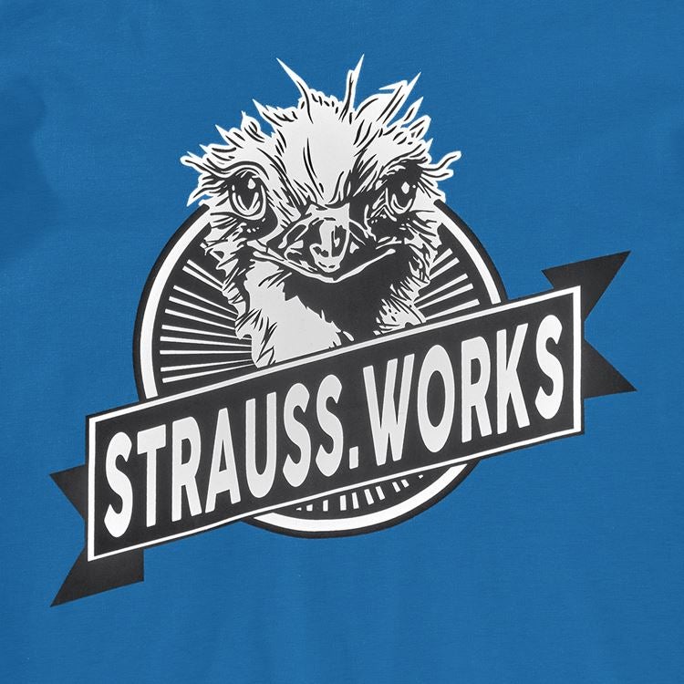 e.s. T-Shirt strauss works, dames gentiaanblauw | Strauss