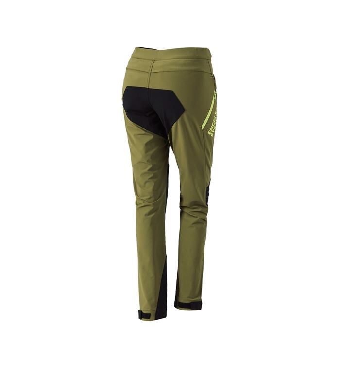 Functionele broek e.s.trail, dames jeneverbesgroen/limegroen | Strauss