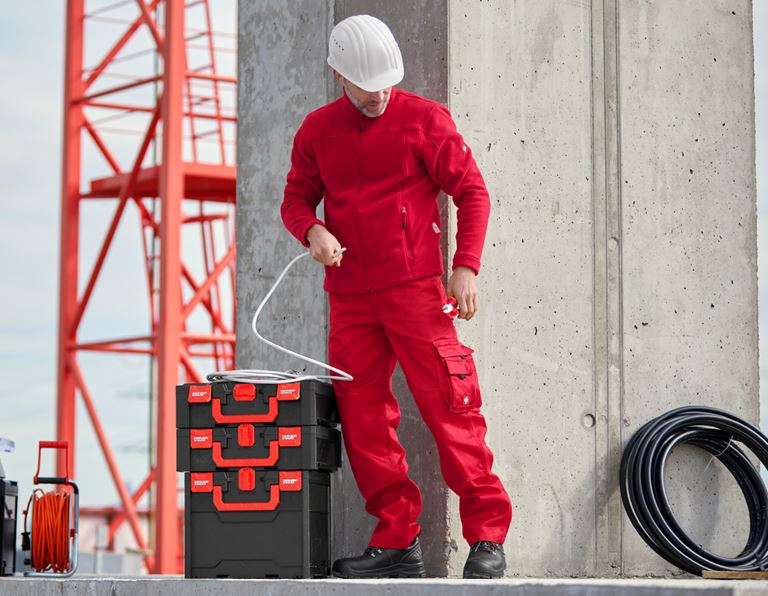 Kurtka polarowa e.s.classic czerwony | Strauss