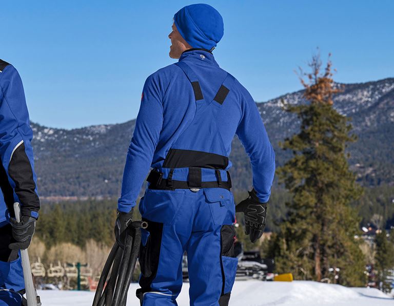 Ogrodniczki e.s.motion zimowe chabrowy/czarny | Strauss