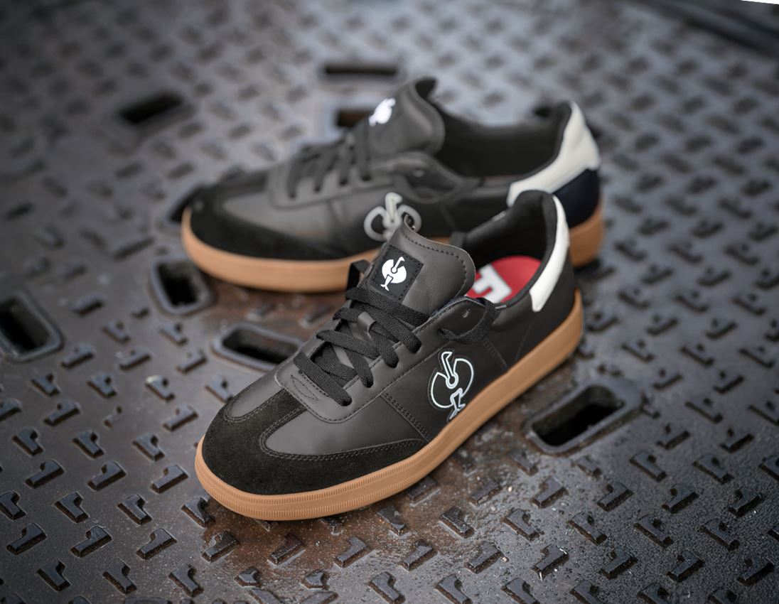 S1 Buty bezpieczne e.s. Brooklyn low czarny/biały | Strauss