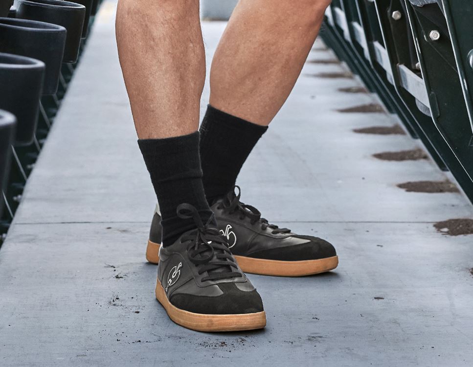 S1 Buty bezpieczne e.s. Brooklyn low czarny/biały | Strauss